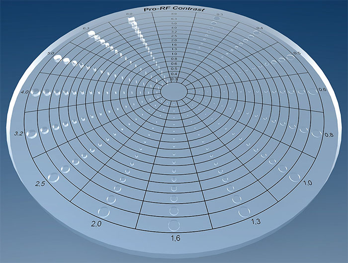 Pro-RF Contrast - 02-109 - Contrast-Detail (CD) Phantom - radiography ...